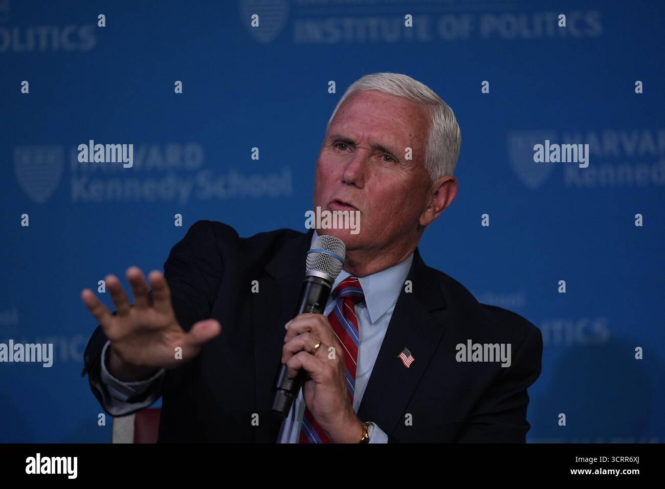 Former Vice President Mike Pence at Harvard Kennedy School's John F ...