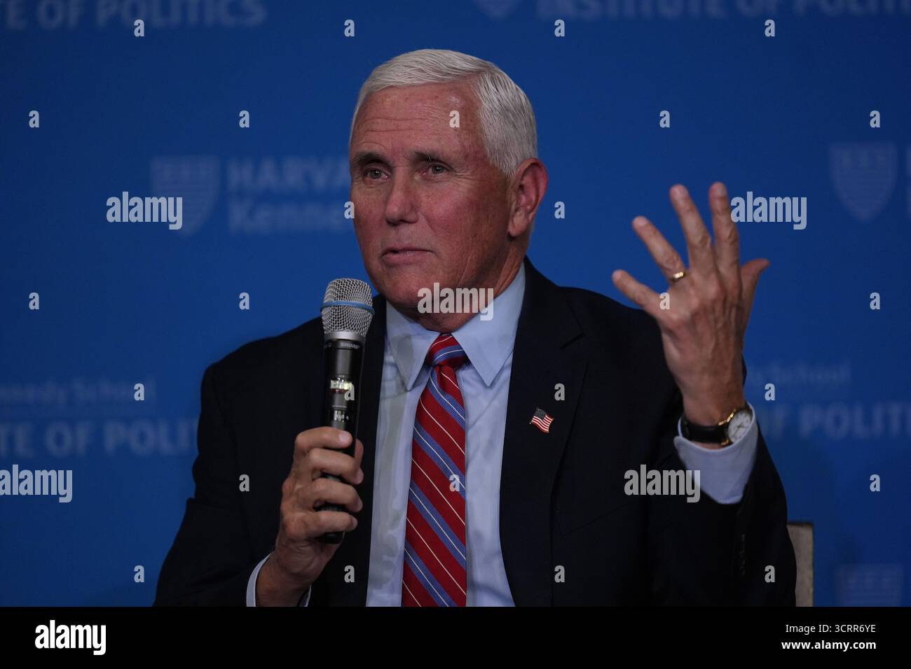 Former Vice President Mike Pence at Harvard Kennedy School's John F ...