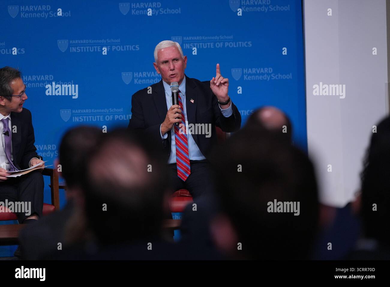 Former Vice President Mike Pence at Harvard Kennedy School's John F ...