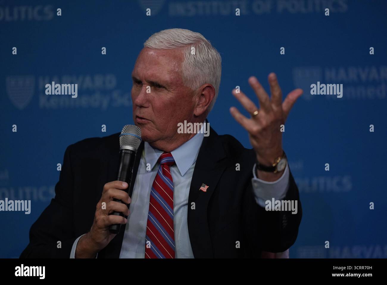 Former Vice President Mike Pence at Harvard Kennedy School's John F ...
