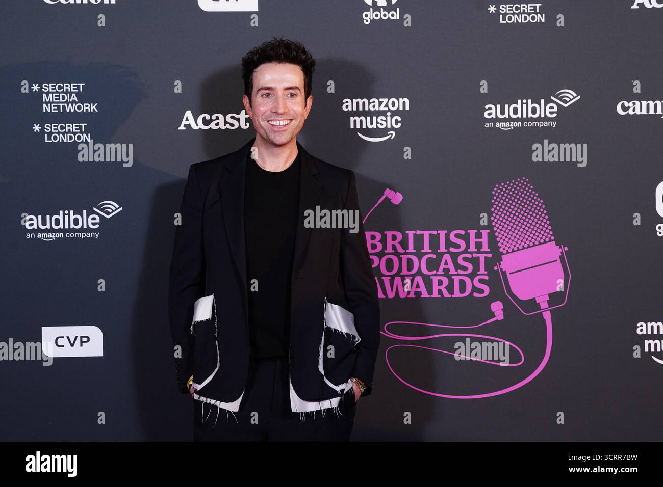 Nick Grimshaw attends The British Podcast Awards, at Indigo at The O2 ...