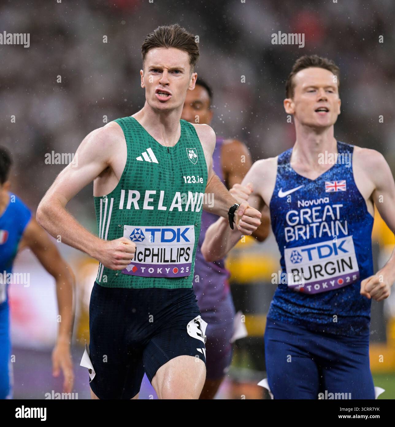 Cian McPhillips of Ireland competing in the men’s 800m semi-final heat ...