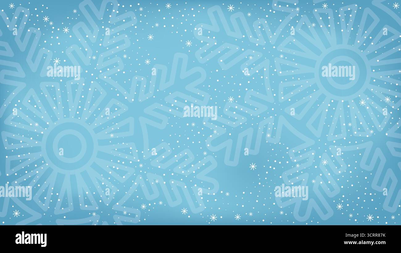 An abstract blue background with snowflakes. Christmas blue background ...