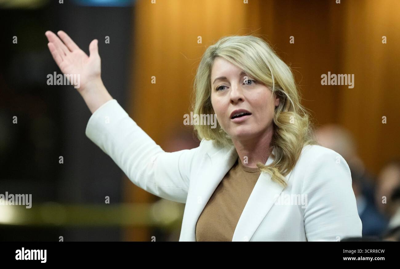 Industry Minister Melanie Joly rises during Question Period on ...