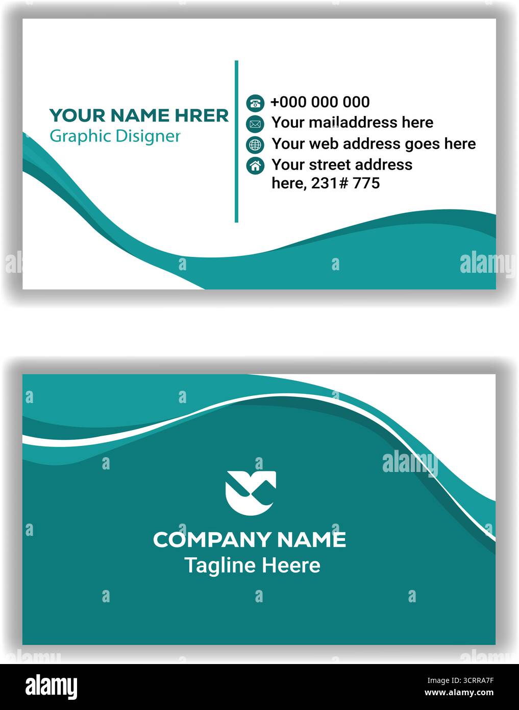 Branding personal card design Cut Out Stock Images & Pictures - Alamy