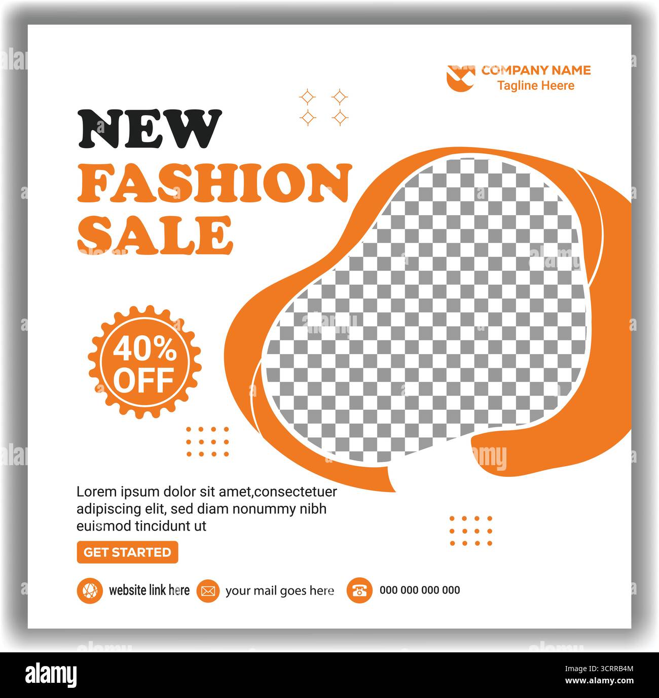 Editable fashion banner Stock Vector Images - Alamy