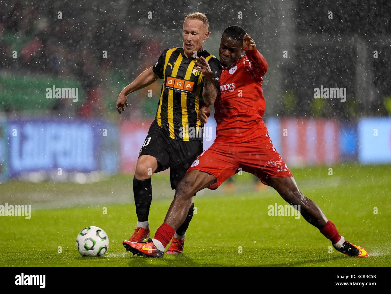 during the UEFA Conference League match at the Pittodrie Stadium ...