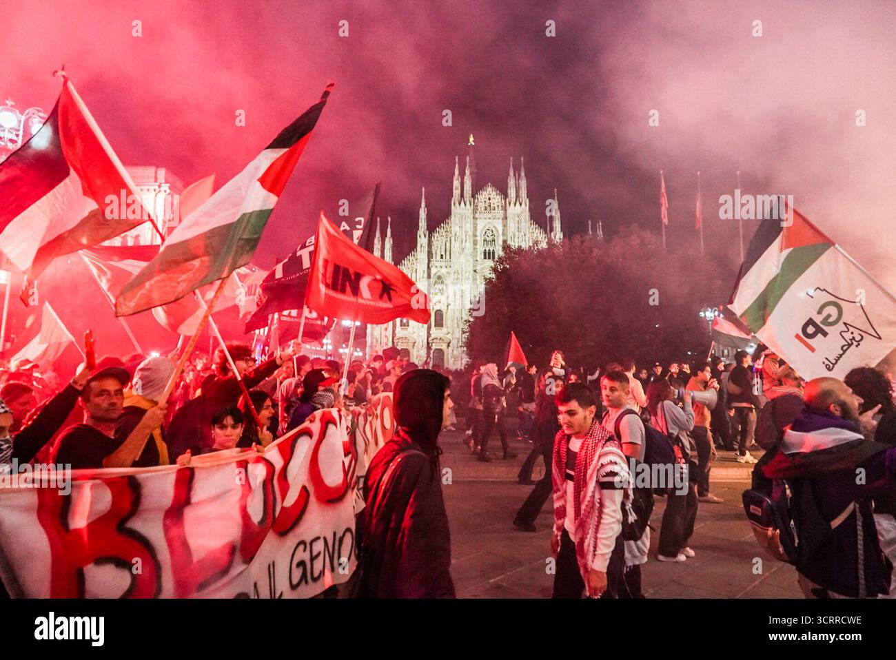MILAN - A Pro-Pal for Palestine march and the Global Sumund flotilla ...