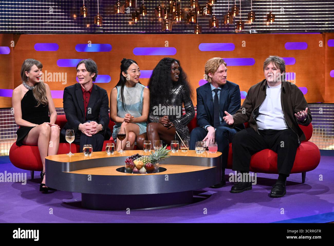 EDITORIAL USE ONLY (left-right) Taylor Swift, Cillian Murphy, Greta Lee ...