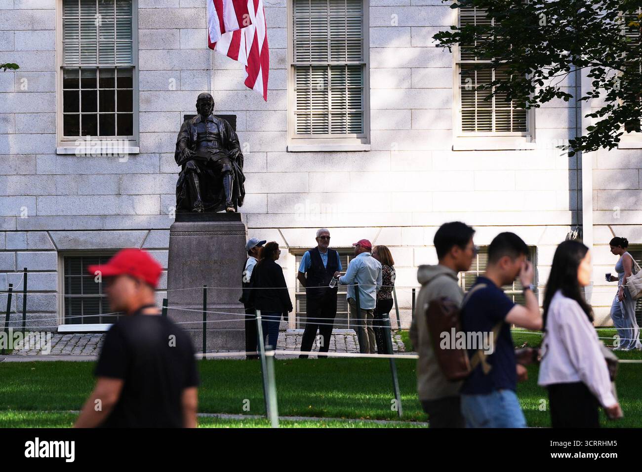 Harvard Yard at Harvard University, Tuesday, Sept. 30, 2025, in ...