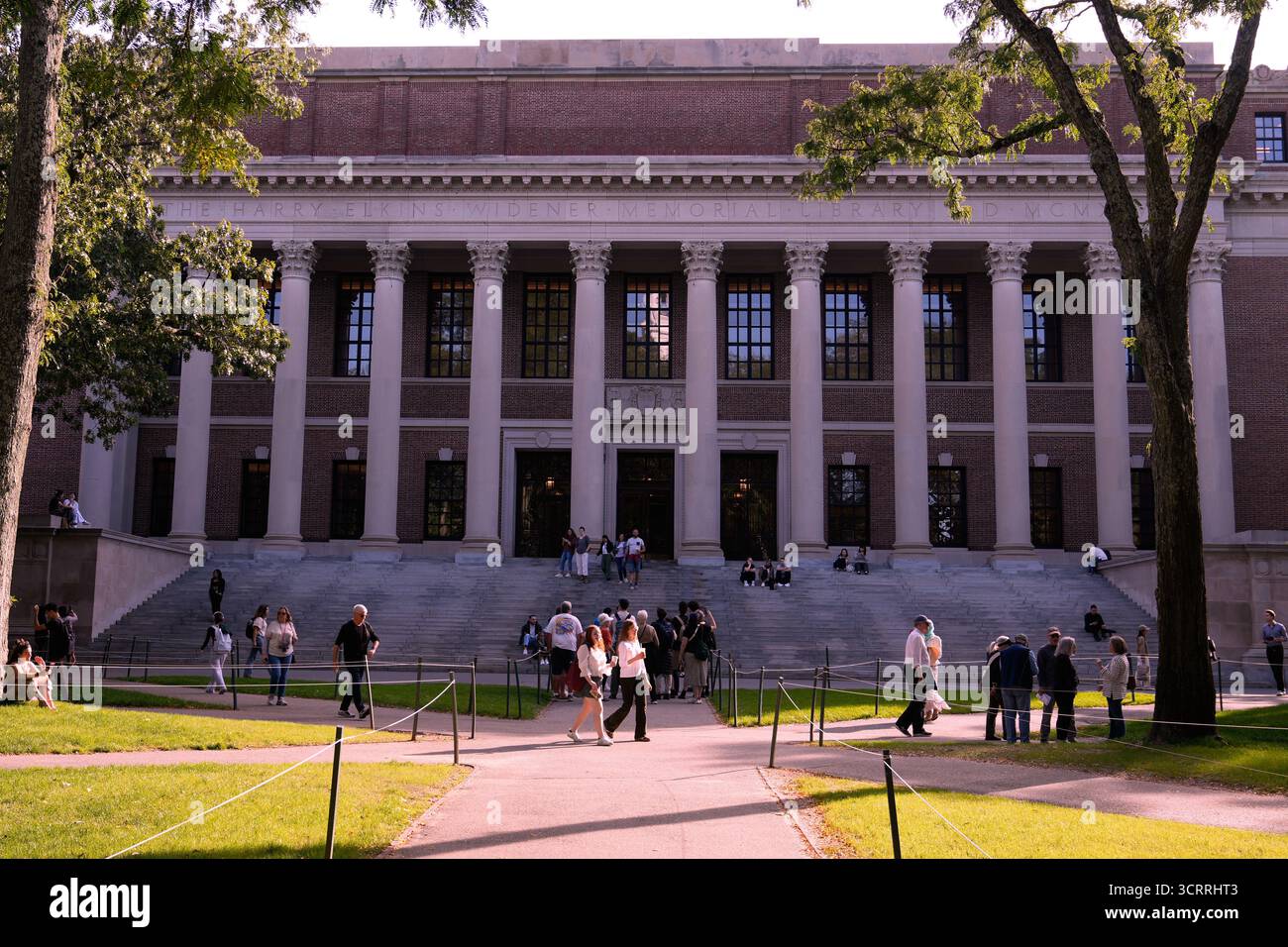 The Widener Library at Harvard University, Tuesday, Sept. 30, 2025, in ...