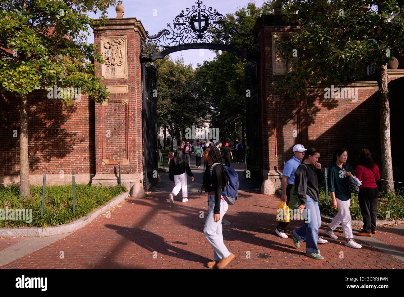 The gates of Harvard Yard at Harvard University, Tuesday, Sept. 30 ...
