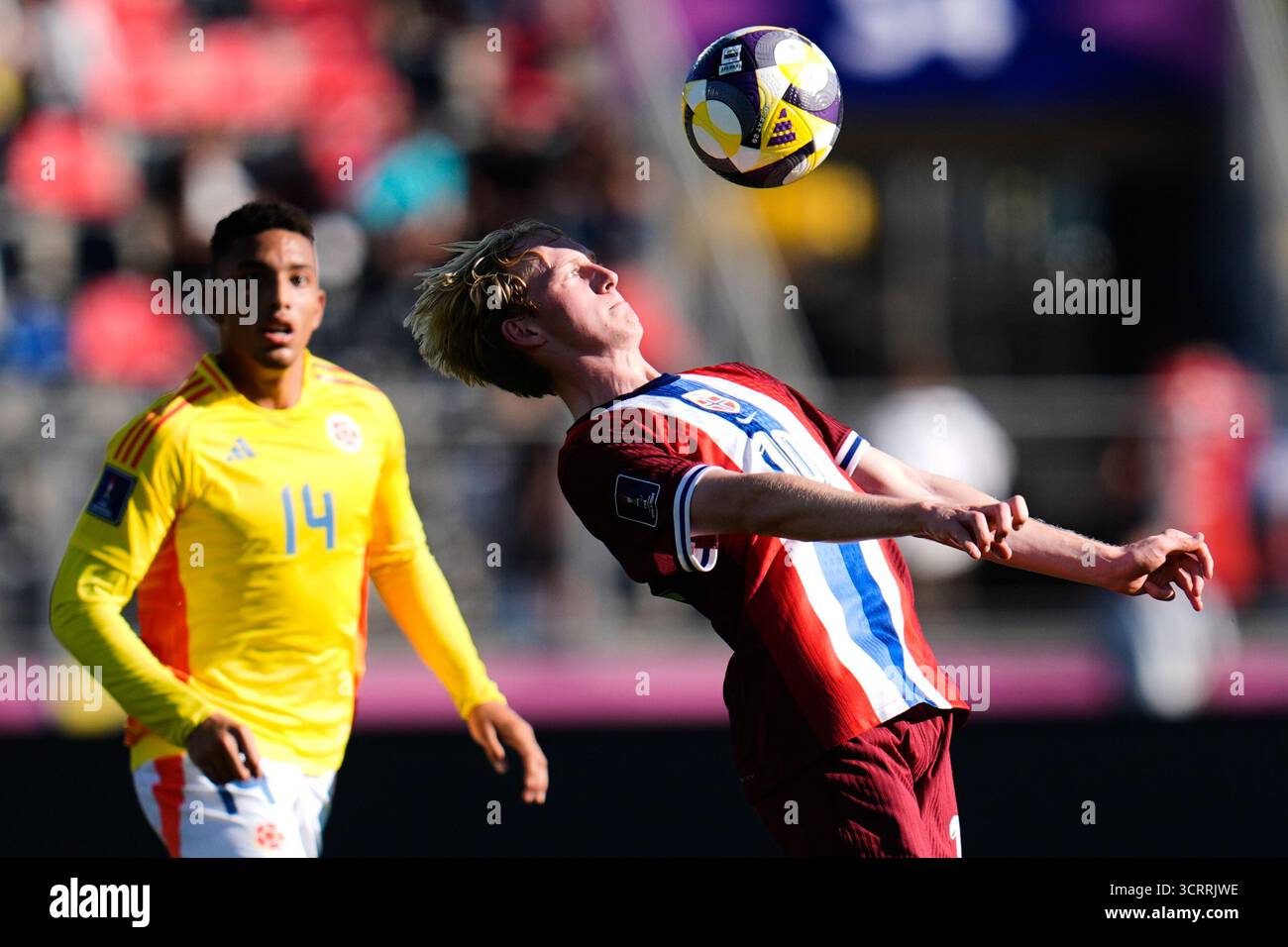 Norway's Sondre Granaas receives a pass during a FIFA U-20 World Cup ...