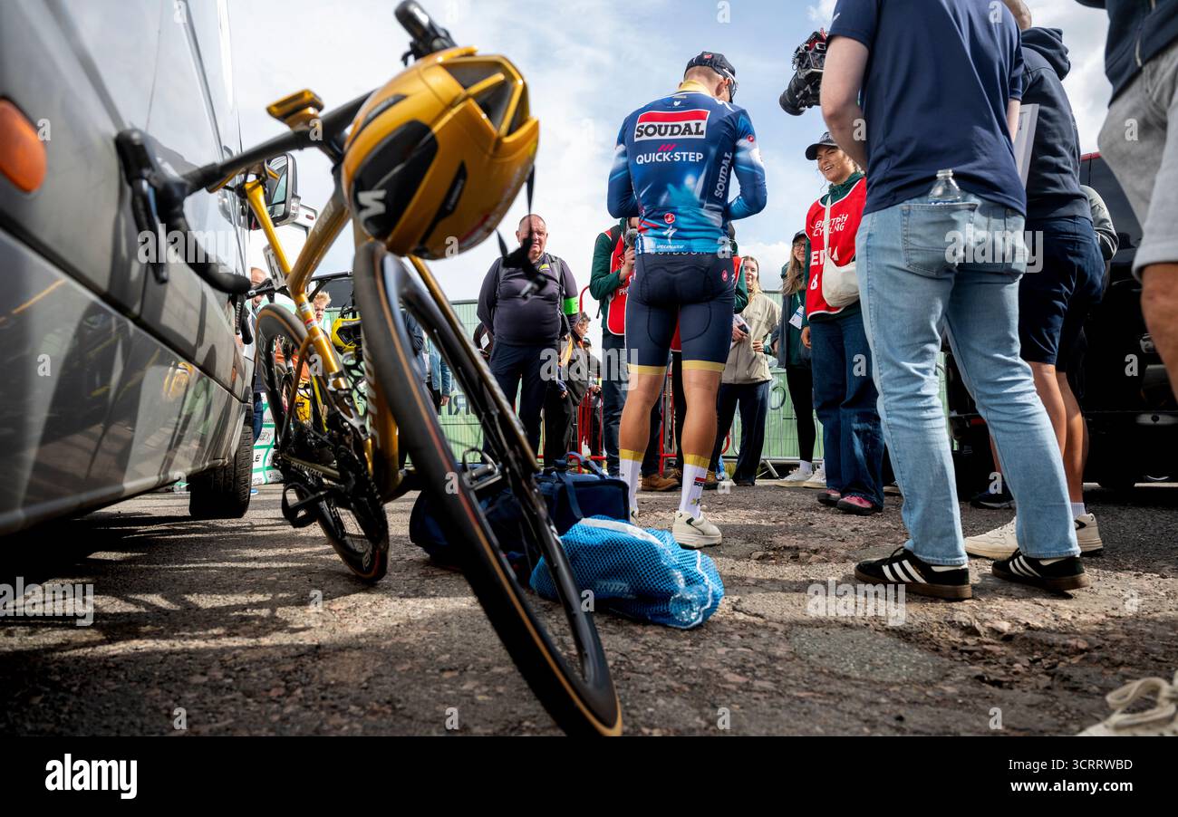 21st Tour of Britain 2025 Stage 5 The Tumble Abergavenny Wales Remco ...