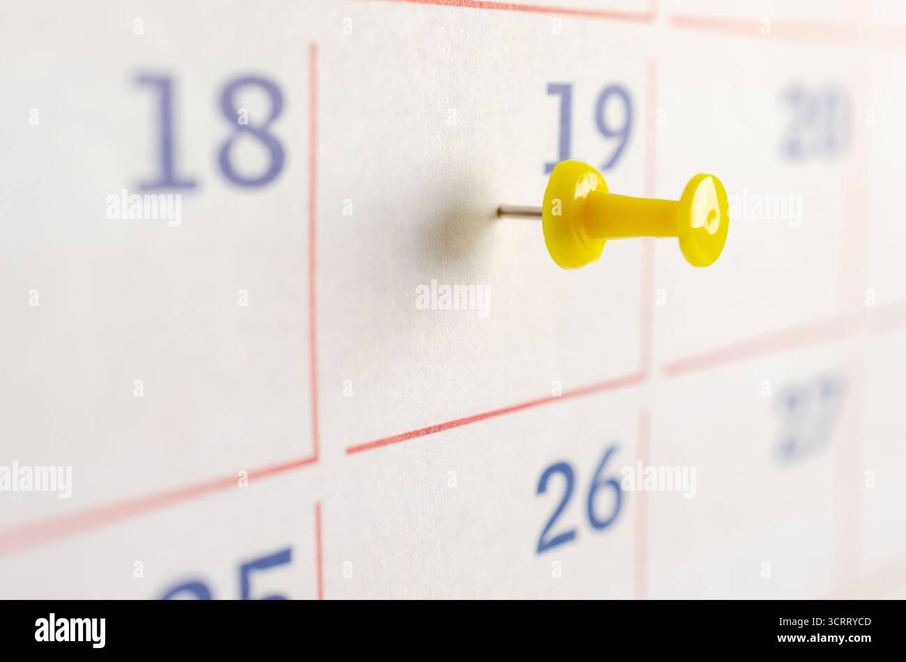 Calendar date concept line hi-res stock photography and images - Alamy