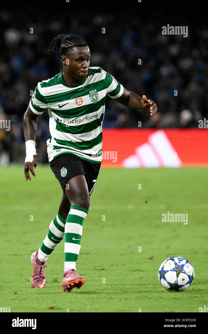 Geovany Quenda of Sporting CP during the UEFA Champions League 2025/ ...