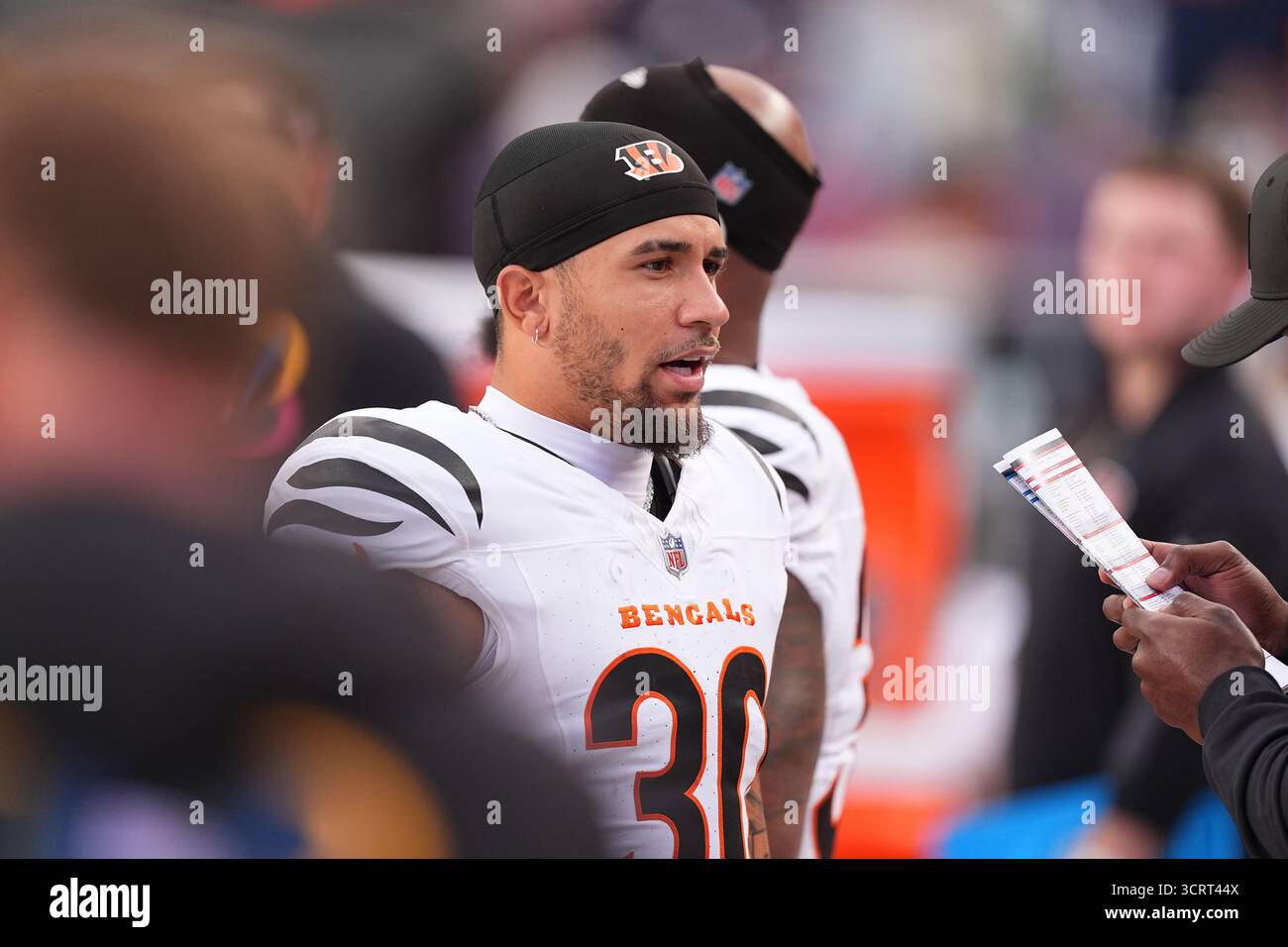 Cincinnati Bengals running back Chase Brown (30) in the first half of ...