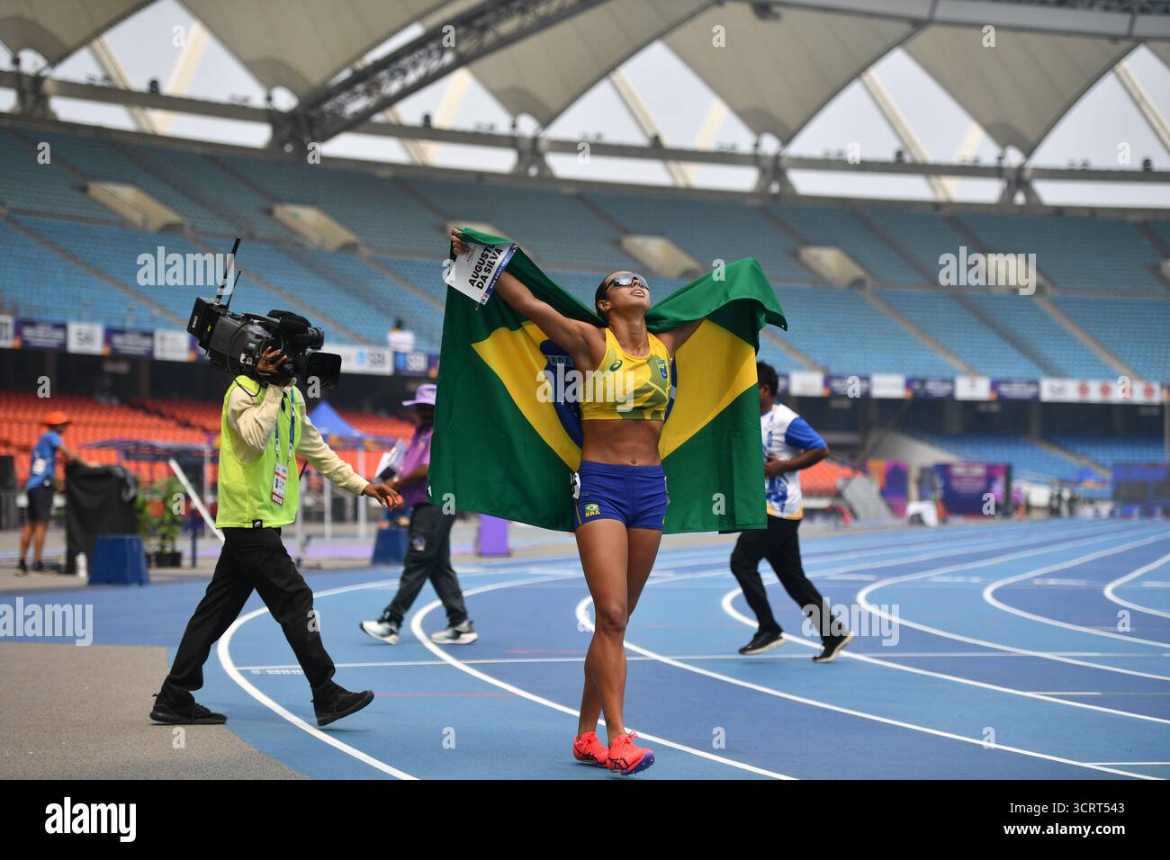 New Delhi, India. 2nd Oct, 2025. Augusto Da silva Maria Clara of Brazil ...