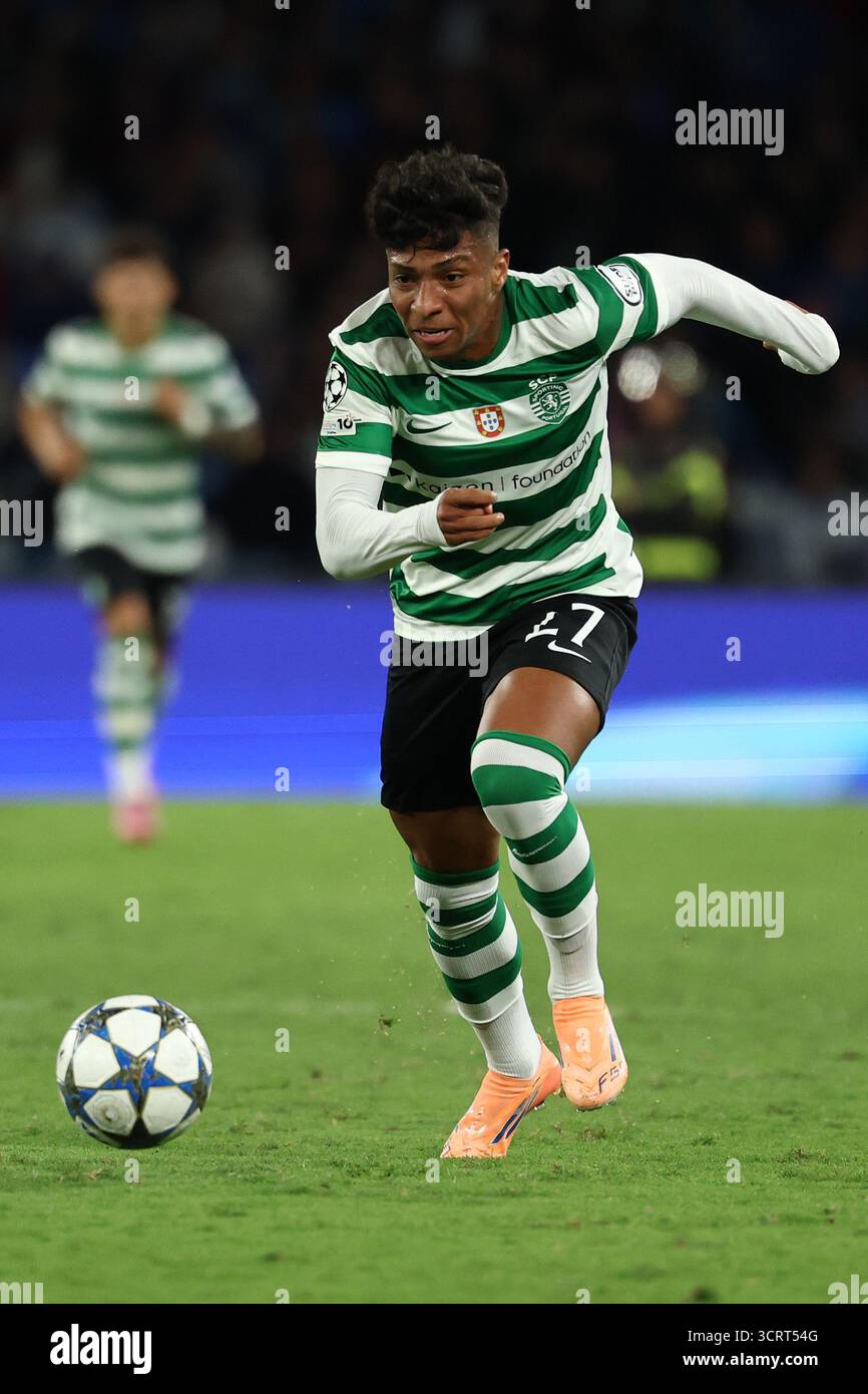 Alisson Santos of Sporting CP during the UEFA Champions League 2025/ ...