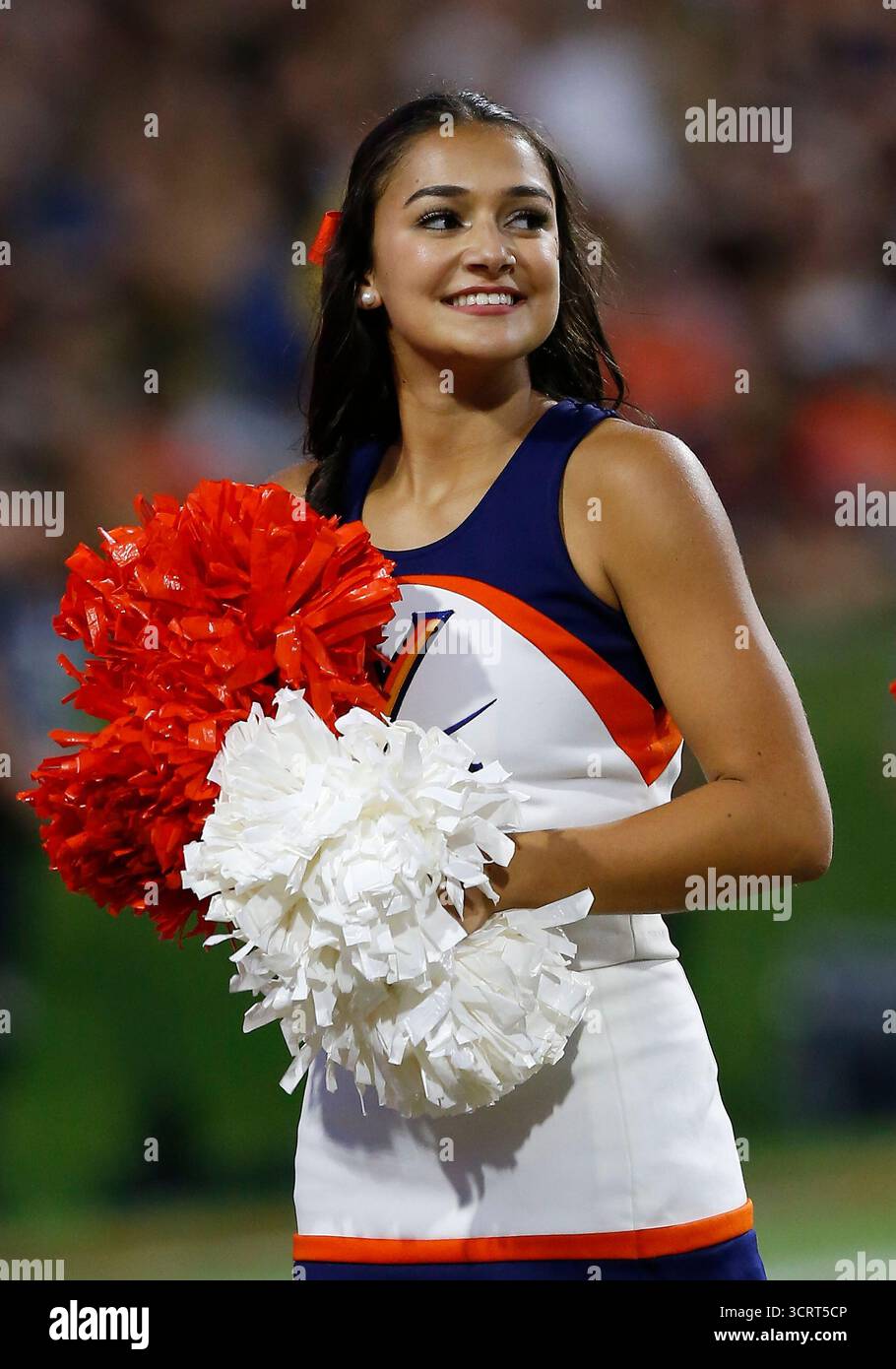 CHARLOTTESVILLE, VA - SEPTEMBER 20: Virginia Cavaliers cheerleader ...