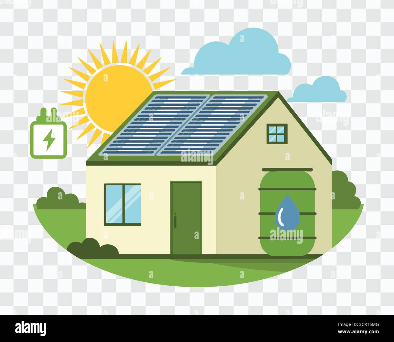 Solar panels eco friendly Stock Vector Images - Alamy