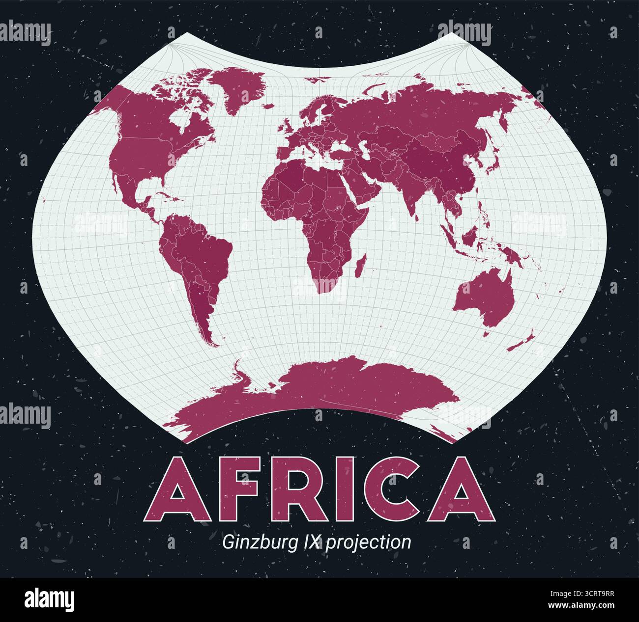 Continent africa on world Stock Vector Images - Alamy