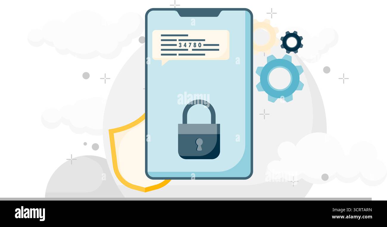 Received message illustration vector Stock Vector Images - Alamy