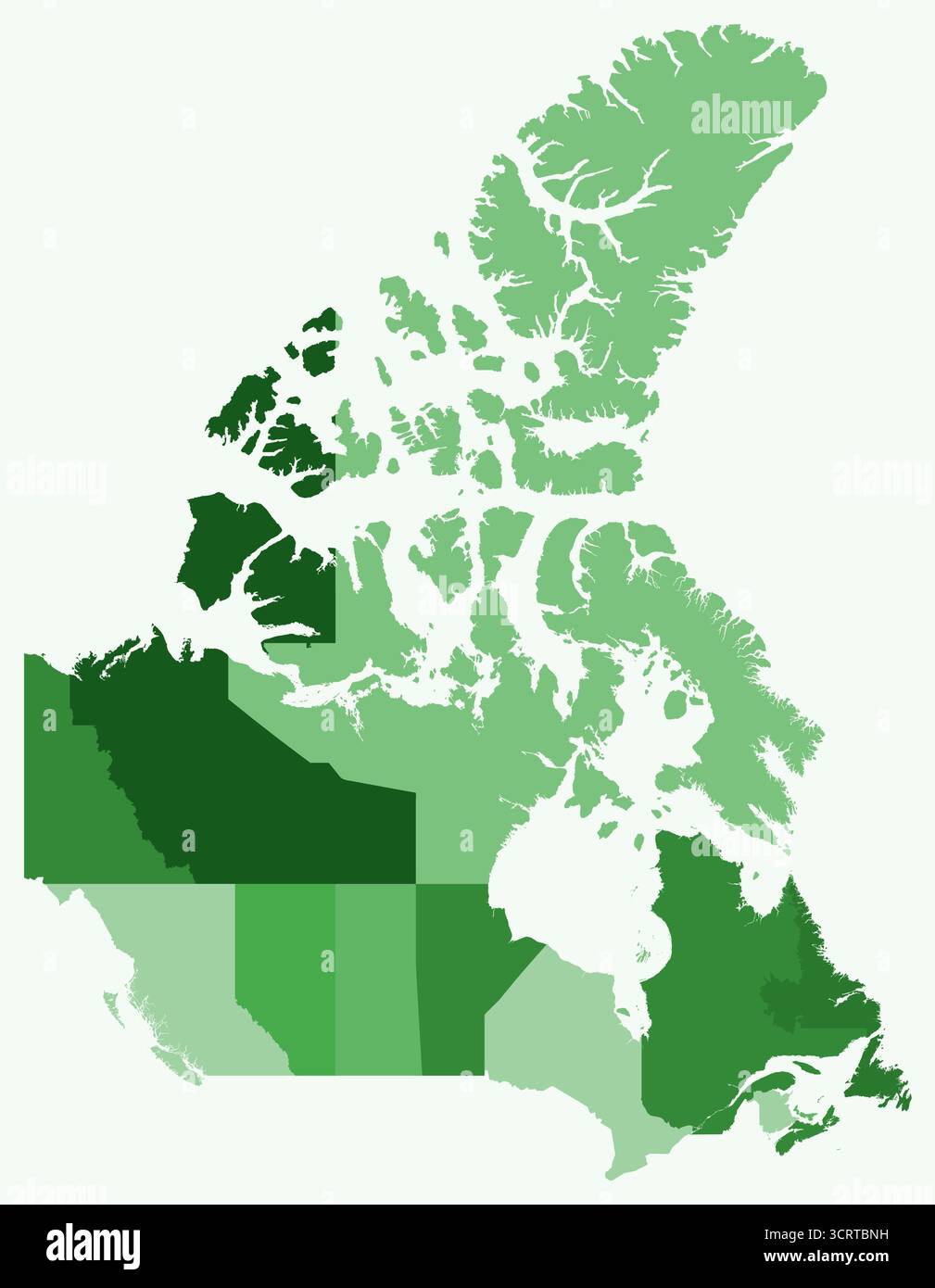 Simple Map Of Canada Provinces