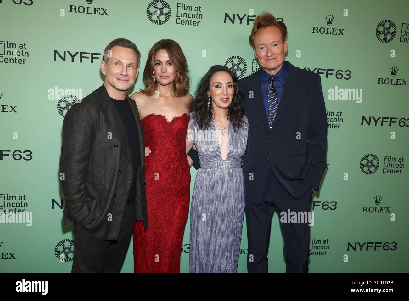 Christian Slater, from left, Rose Byrne, Mary Bronstein and Conan O ...