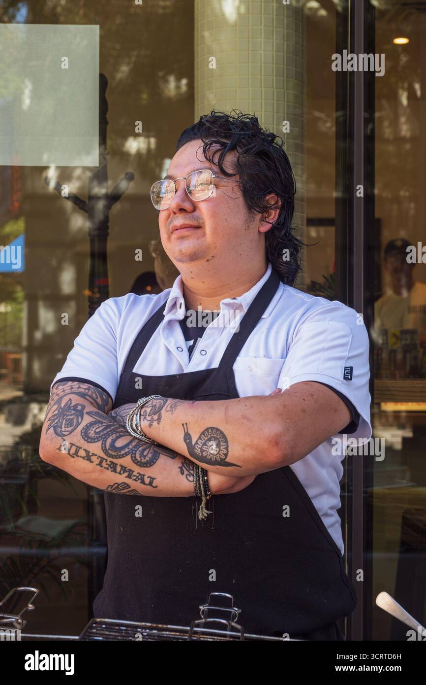 Chef Julio Hernandez poses for a portrait during the "SALUD X Maiz De ...