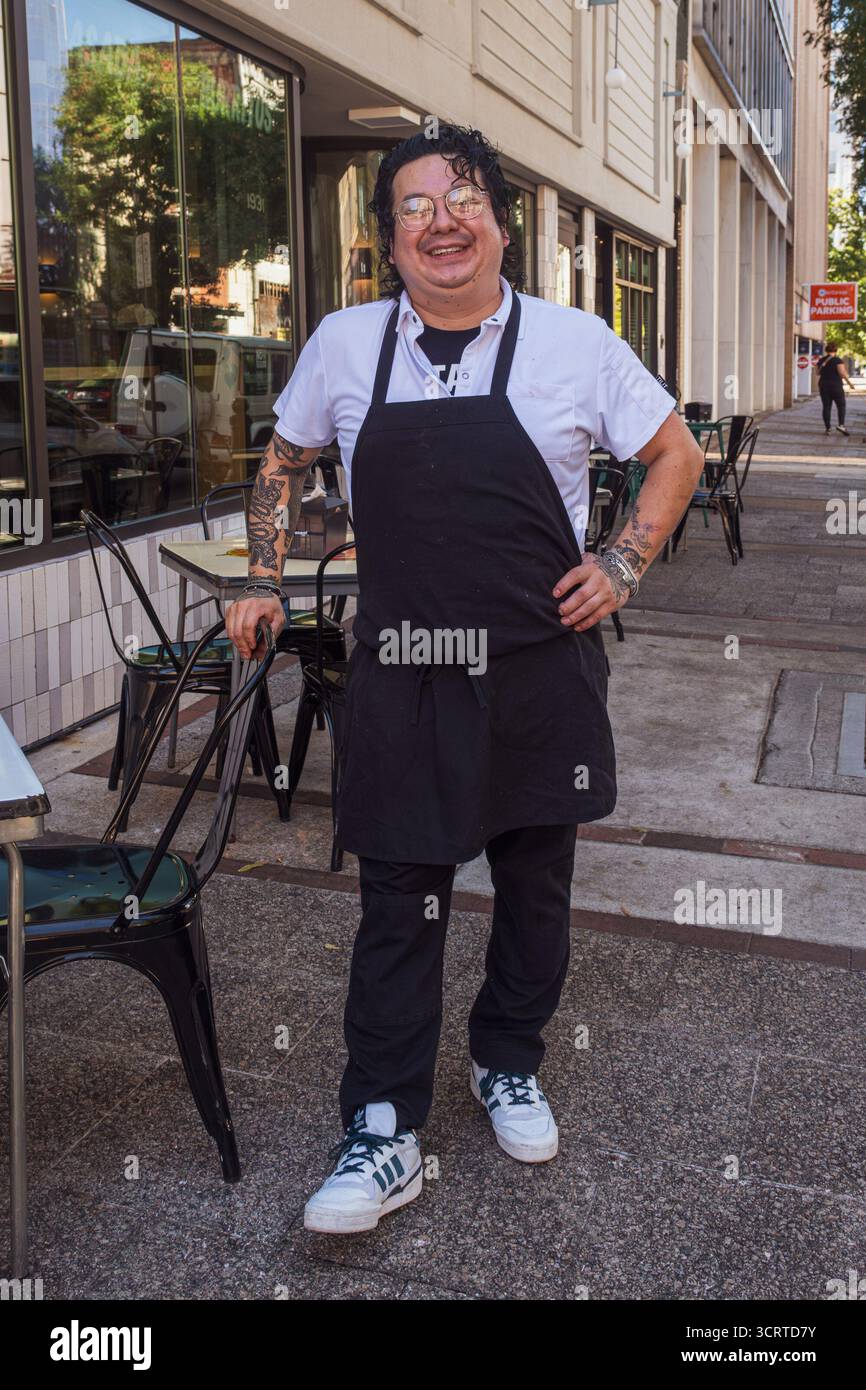 Chef Julio Hernandez poses for a portrait during the "SALUD X Maiz De ...