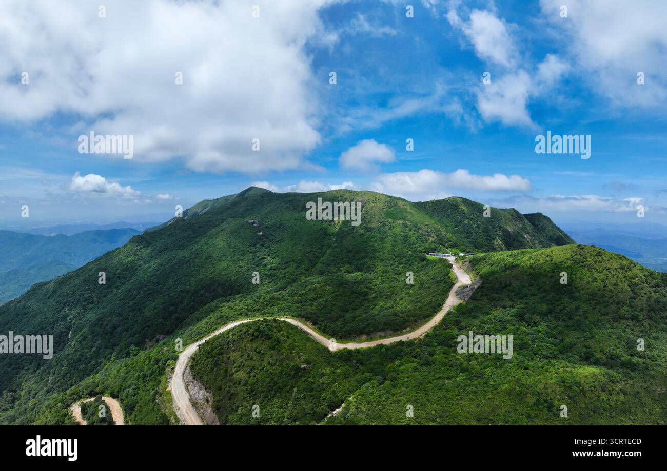 Aerial photography of Yingzui Rock and Feiyun Peak in Luofu Mountain ...
