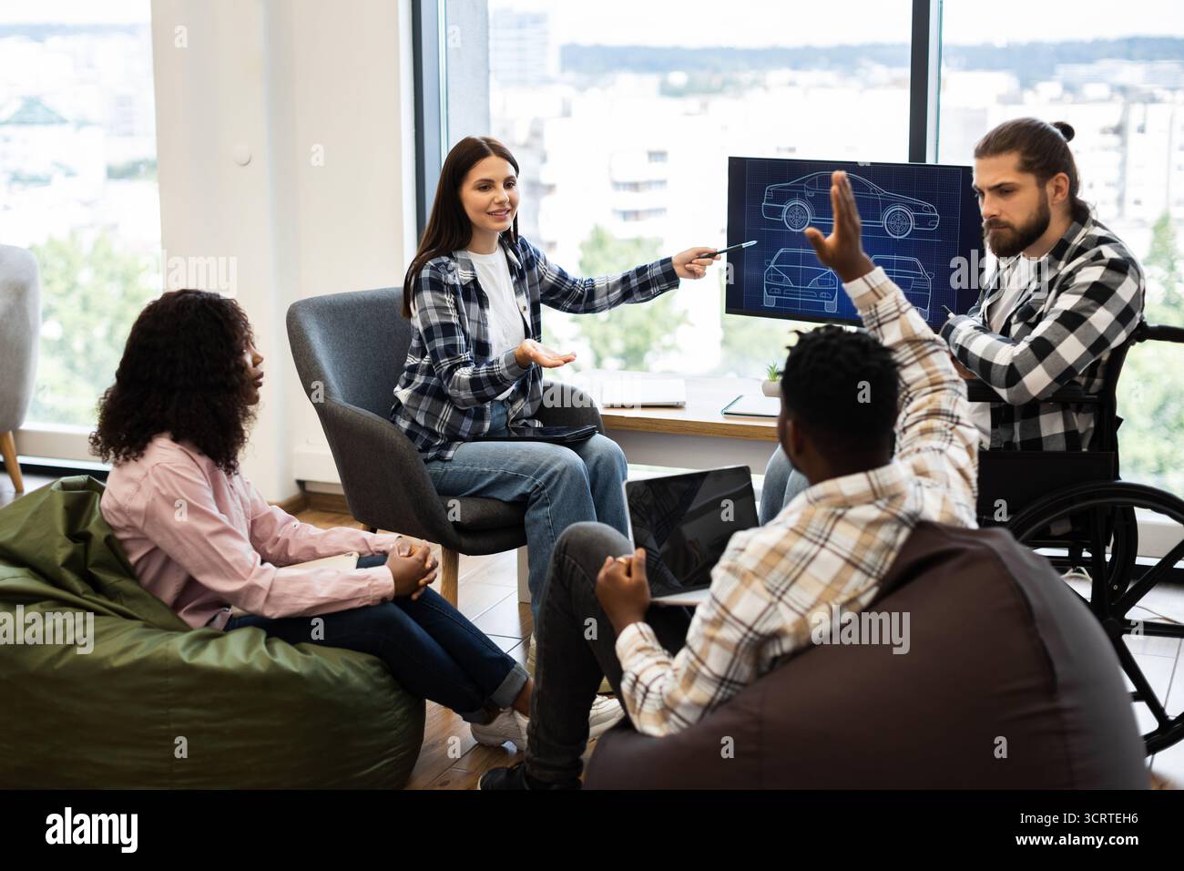 Automotive design team in meeting hi-res stock photography and images ...