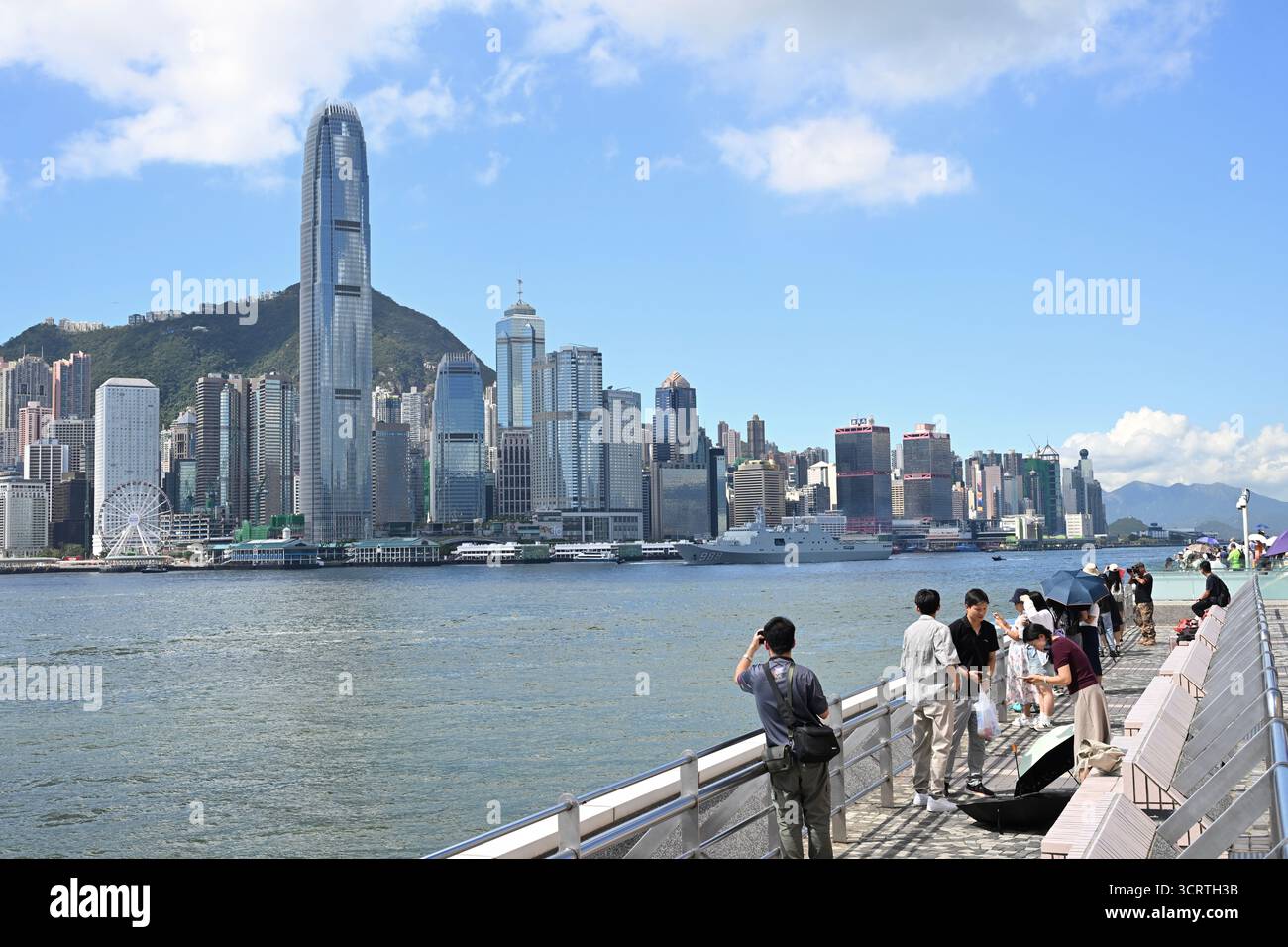 The Chinese PLA Navy Yimeng Shan, hull number 988, Type 071 amphibious ...
