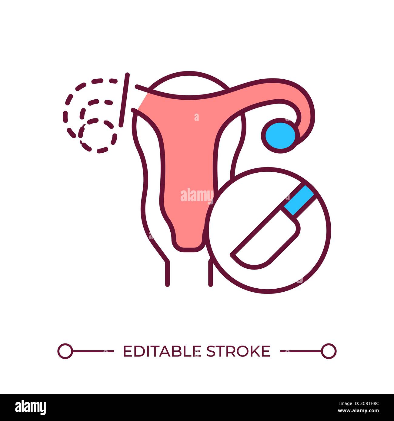 Oophorectomy line color icon Stock Vector Image & Art - Alamy