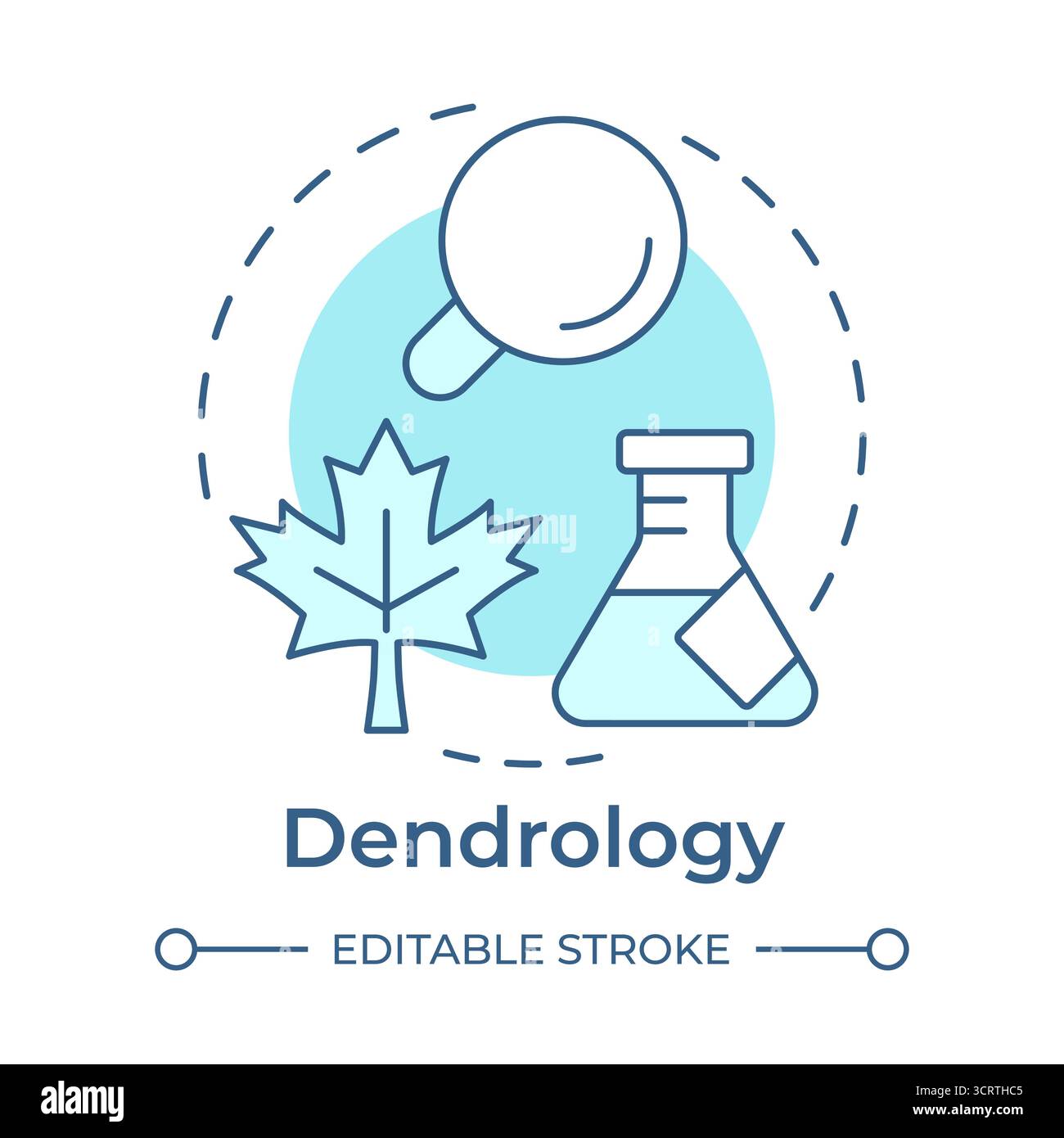 Dendrology soft blue concept icon Stock Vector Image & Art - Alamy