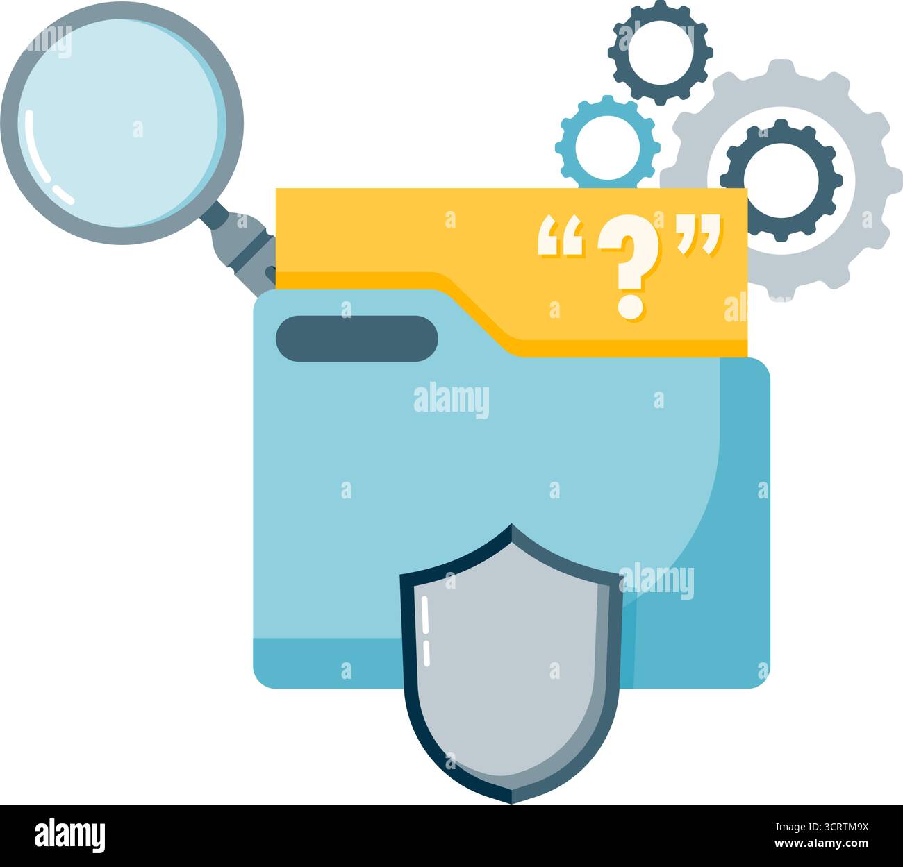 Digital folder files information Cut Out Stock Images & Pictures - Alamy