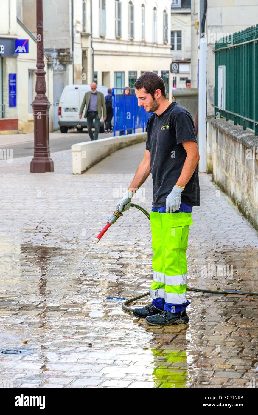 Young man council worker hi-res stock photography and images - Alamy