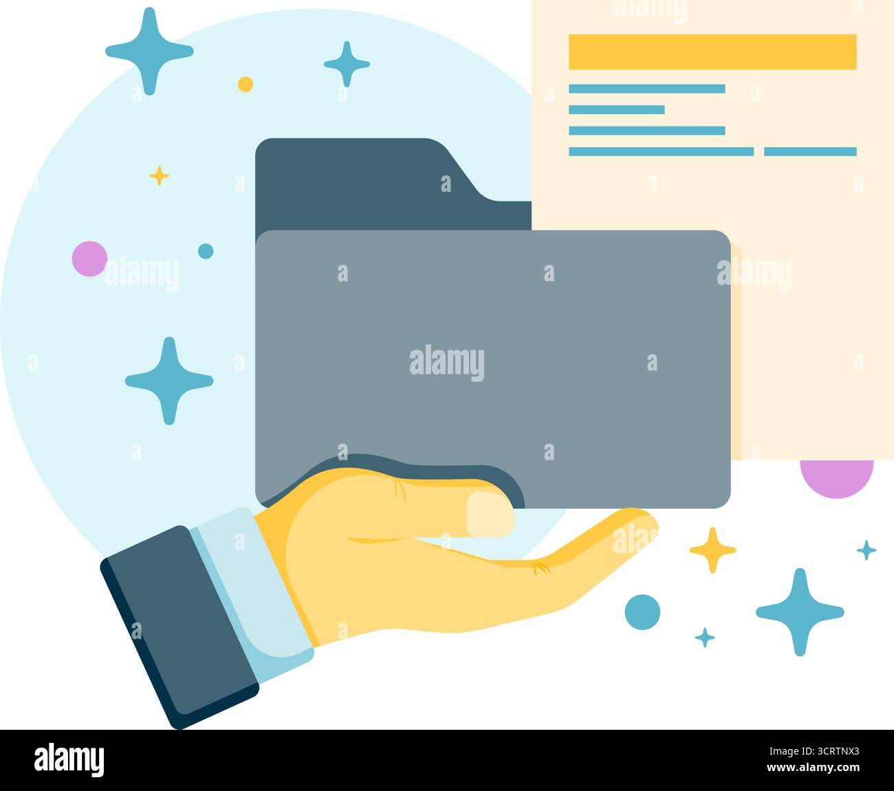 Folder files documents file Stock Vector Images - Alamy