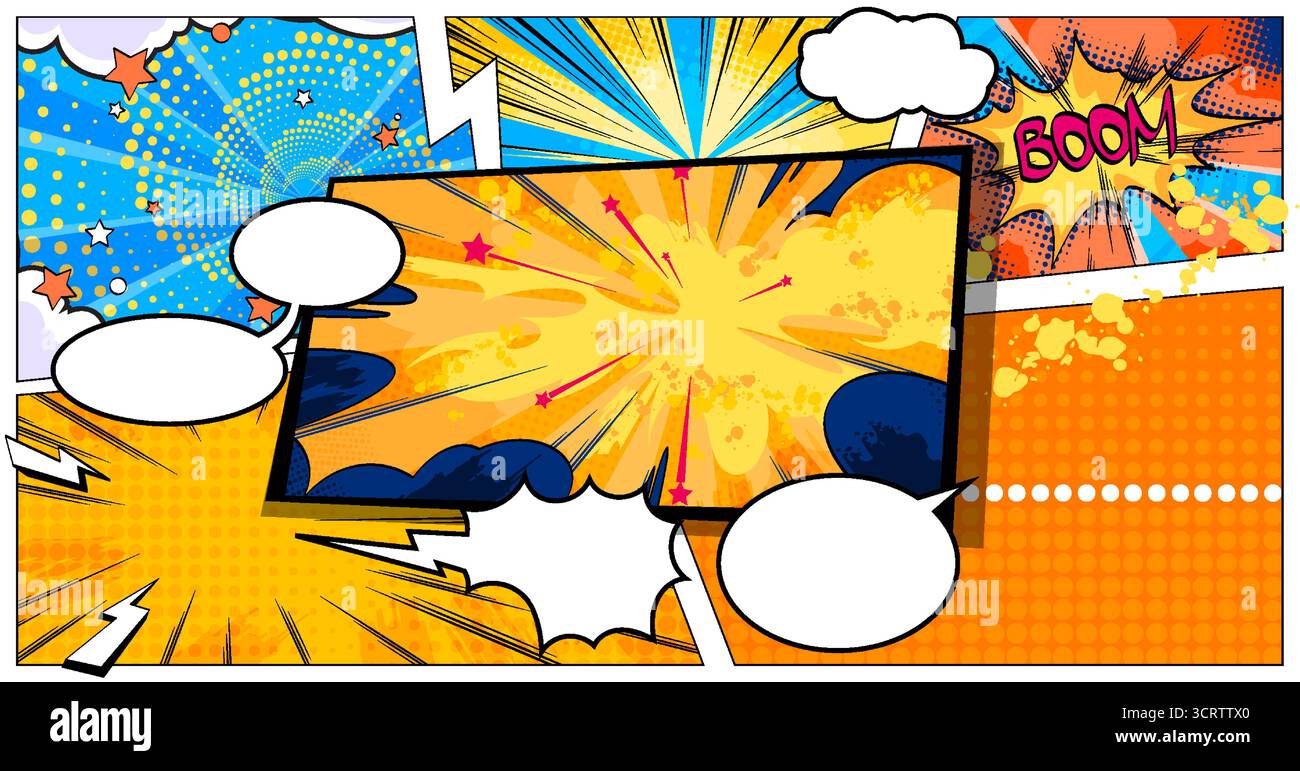 Comic backgrounds manga pop hi-res stock photography and images - Alamy