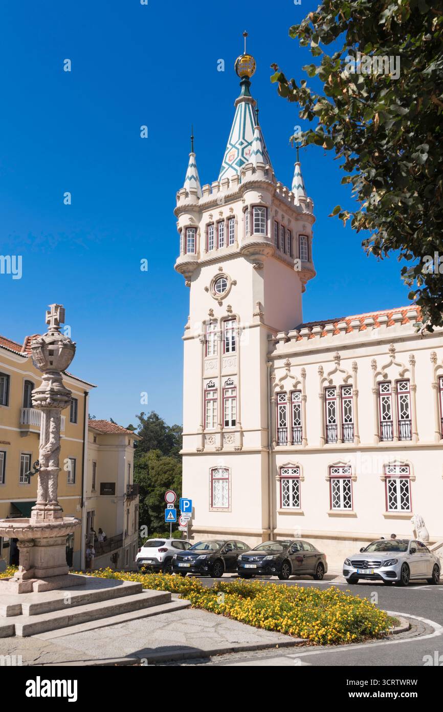 Clock tower sintra town hi-res stock photography and images - Alamy