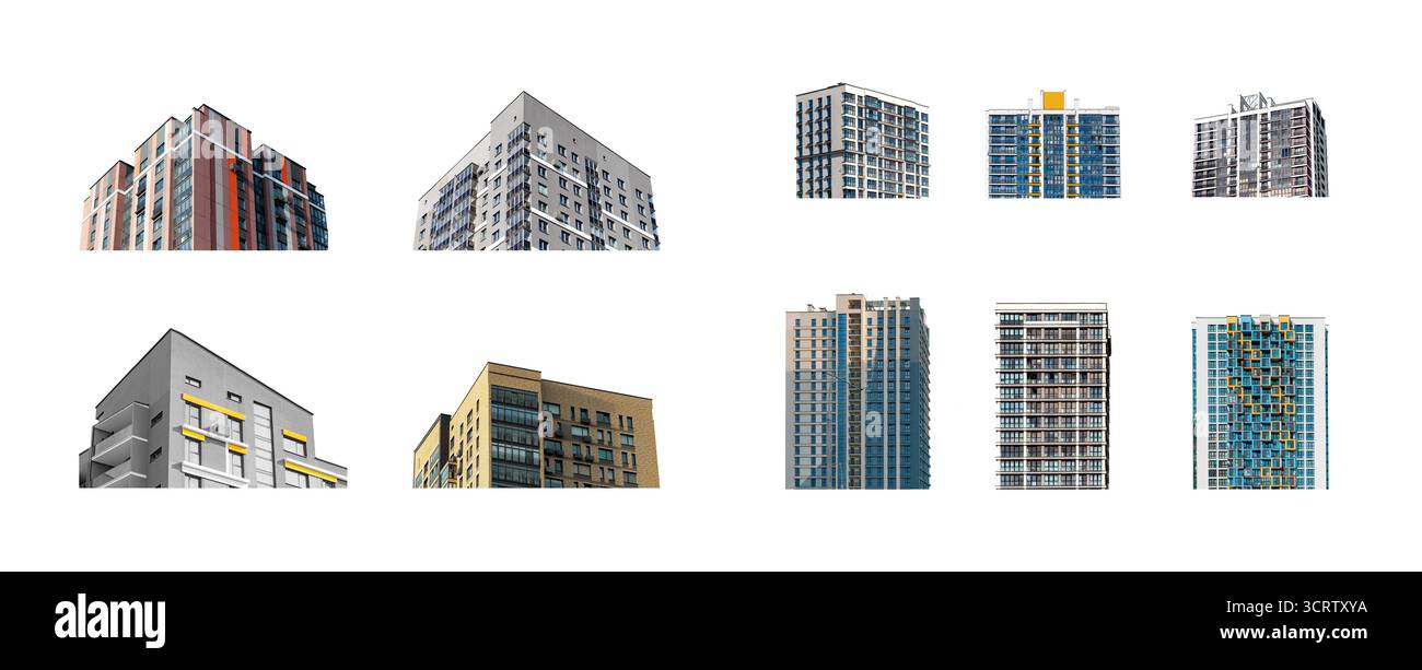 New apartment building in dwelling Cut Out Stock Images & Pictures - Alamy