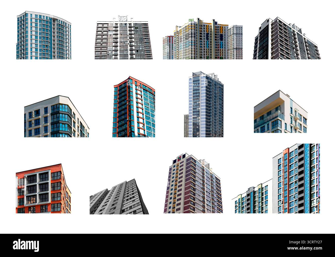 Residential building in tower Cut Out Stock Images & Pictures - Alamy
