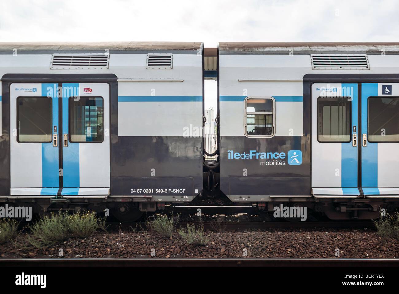 Paris, France - September 5, 2025: Ile-de-France Mobilites double ...