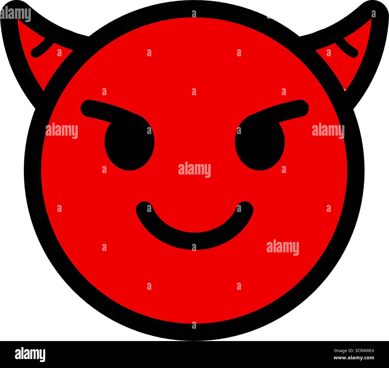 devil face emoji vector icon Stock Vector Image & Art - Alamy