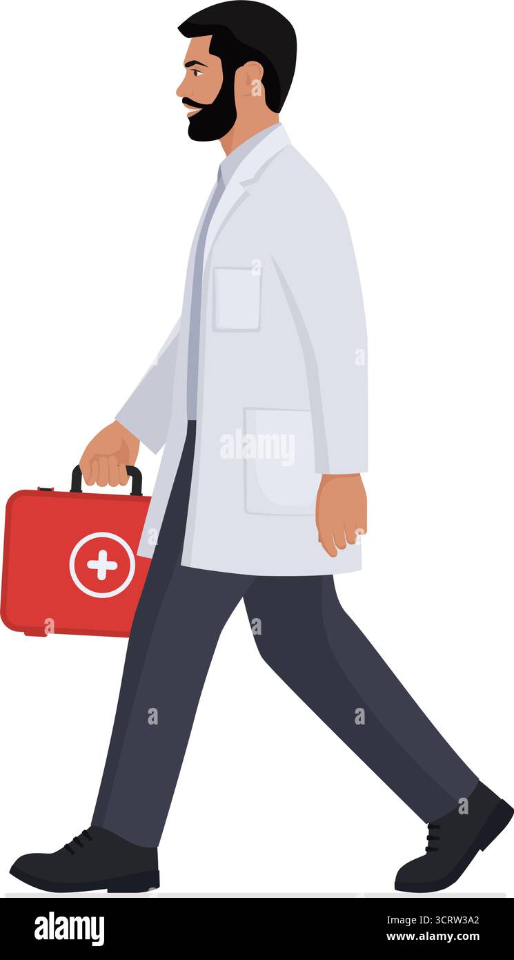 Side view walking lab Stock Vector Images - Alamy