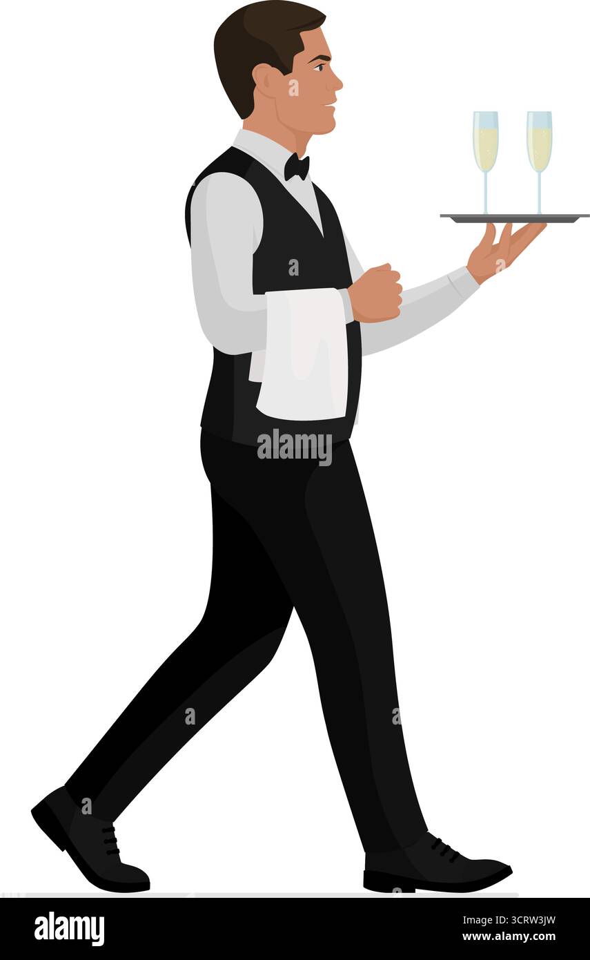 Serving food order Cut Out Stock Images & Pictures - Alamy