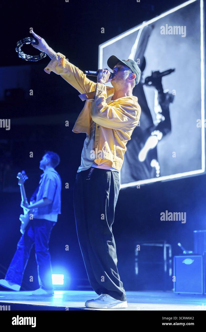 Ryan Tedder, singer of OneRepublic live on Escape to Europe 2025 Tour ...