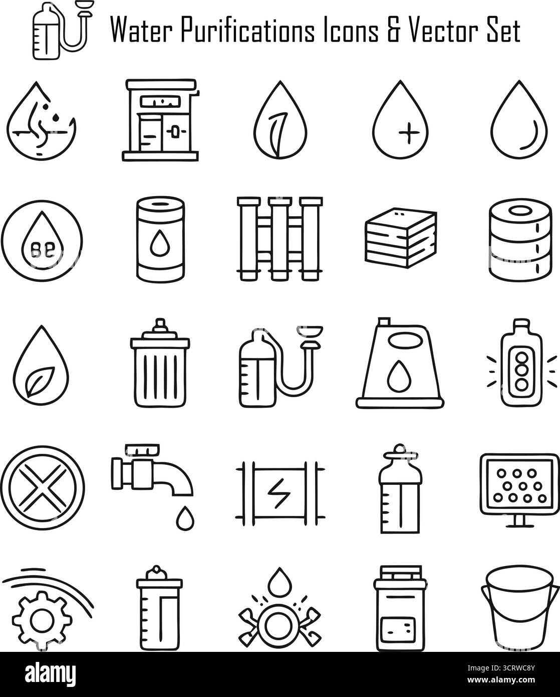 Filters home water purification Stock Vector Images - Alamy