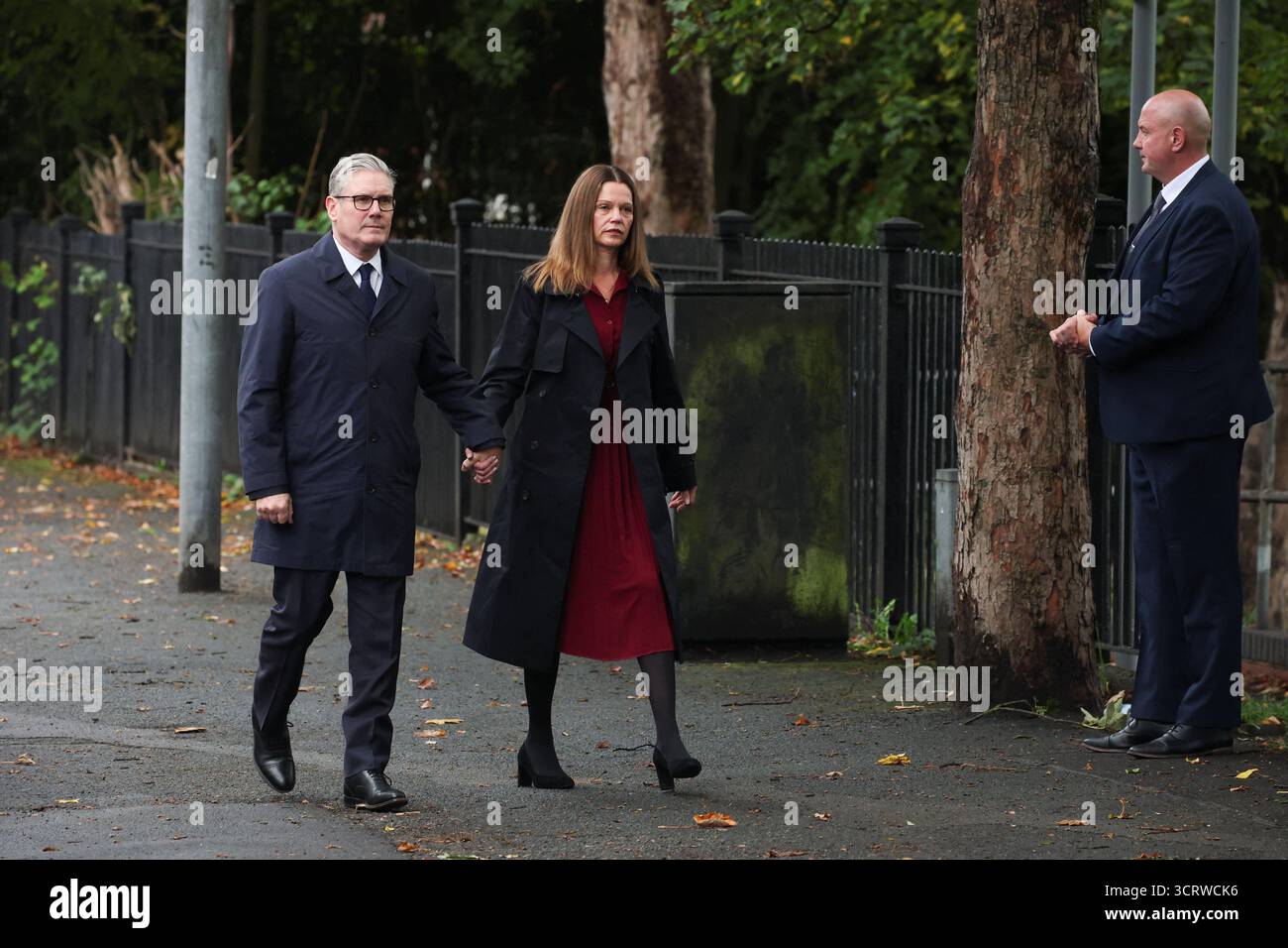 Britain's Prime Minister Keir Starmer and his wife Victoria Starmer ...